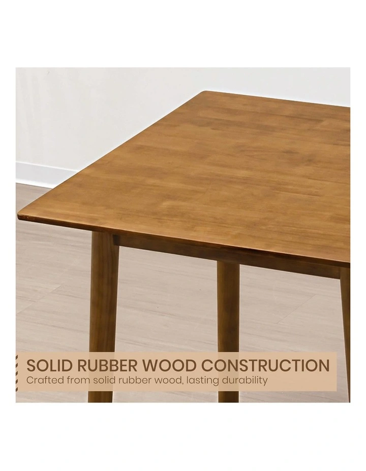 Furb Wooden Rectangle Kitchen Dining Table in Natural | MYER
