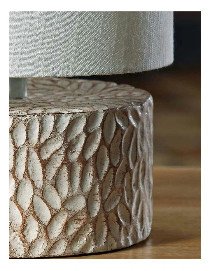 Yellow Drama Handmade Ecomix Pebble Table Lamp | MYER