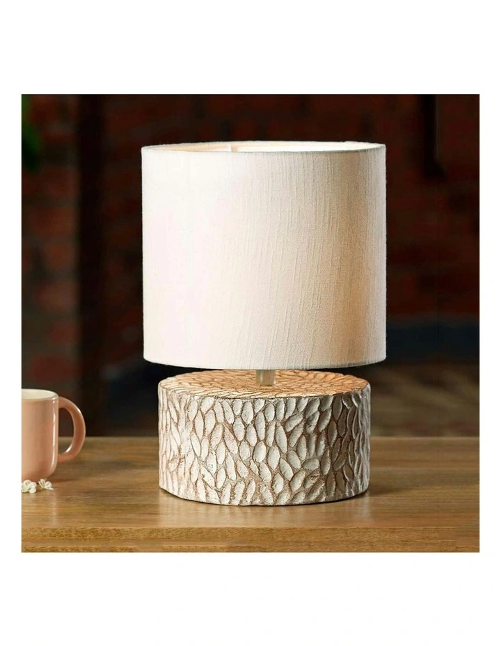 Yellow Drama Handmade Ecomix Pebble Table Lamp | MYER