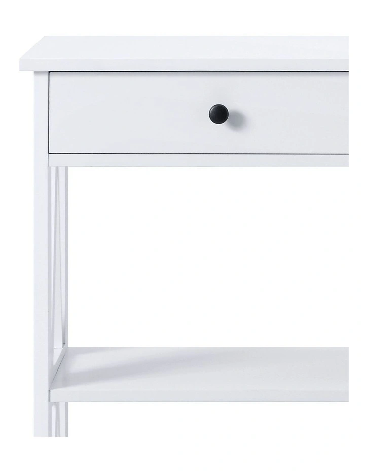 Sarantino Ezra Console Table in White | MYER