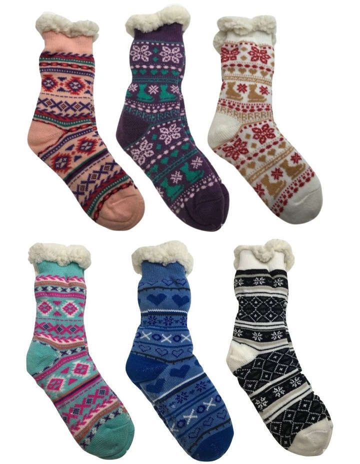 Boutique Retailer Thick Fur Bed Socks 3 Pairs in Assorted Colours | MYER