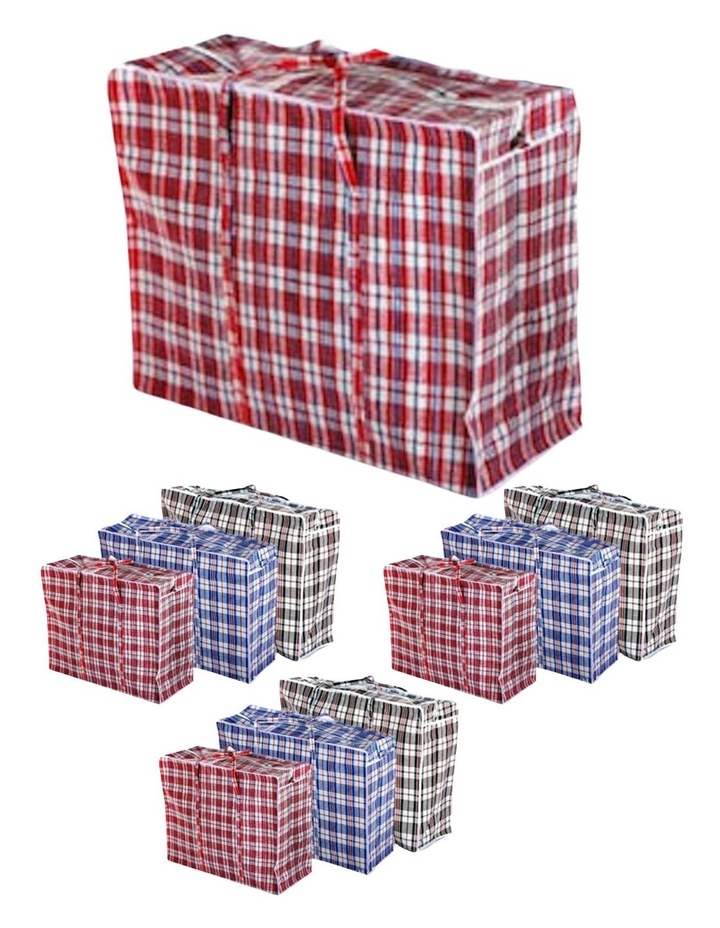 Boutique Retailer Large Stripe Bag Packing Storage Strip Zip Shopping ...