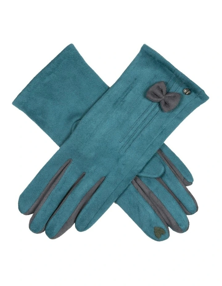 Dents Soft Feel Touchscreen Gloves with Contrast Bow and Fourchettes in ...