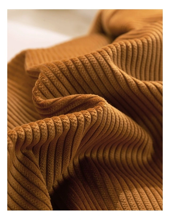Dreamaker Corduroy Quilt Cover Set in Rust | MYER