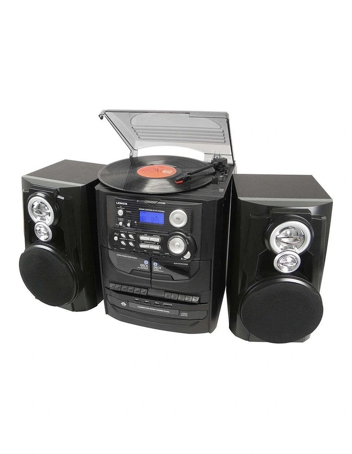 Lenoxx Hi-fi Turntable Vinyl LP, 3 CD Player, Dual Cassette Recorder ...