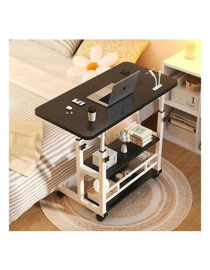 SOGA Movable Bedroom Desk Student Computer Table 40x80cm in Black | MYER
