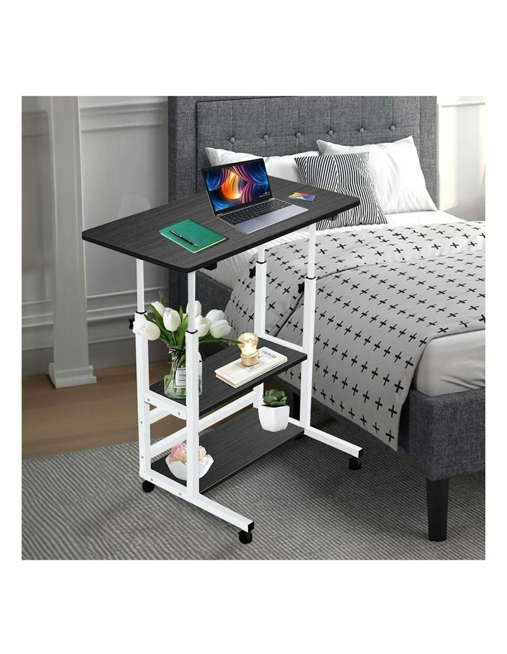 SOGA Movable Bedroom Desk Student Computer Table 40x80cm in Black | MYER