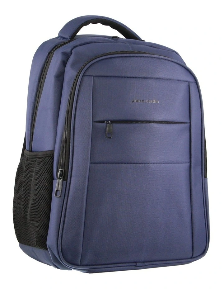 PIERRE CARDIN Travel & Business Backpack with Built-in USB Port in Navy ...