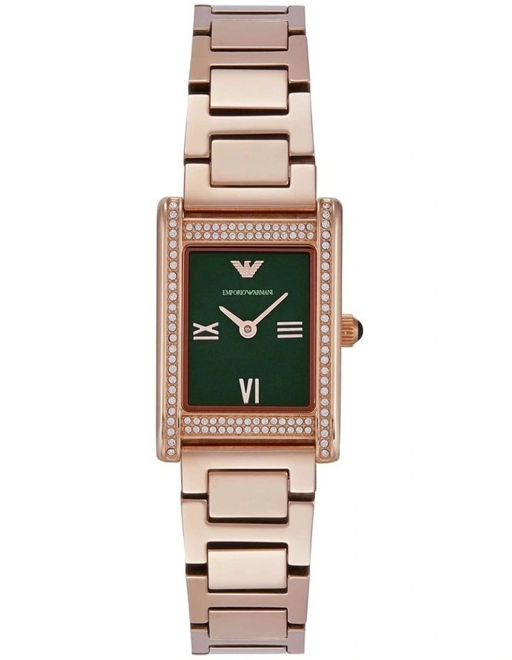 Emporio Armani AR11641 Analogue Watch in Rose | MYER