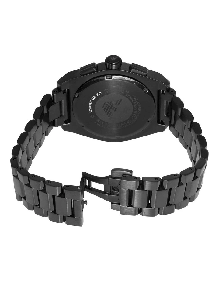 Emporio Armani Chronograph Watch AR11562 in Black | MYER