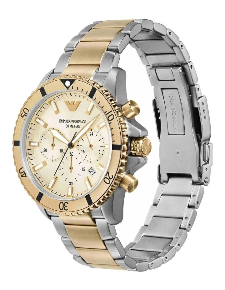 Emporio Armani Chronograph Watch AR11606 in Two Tone | MYER