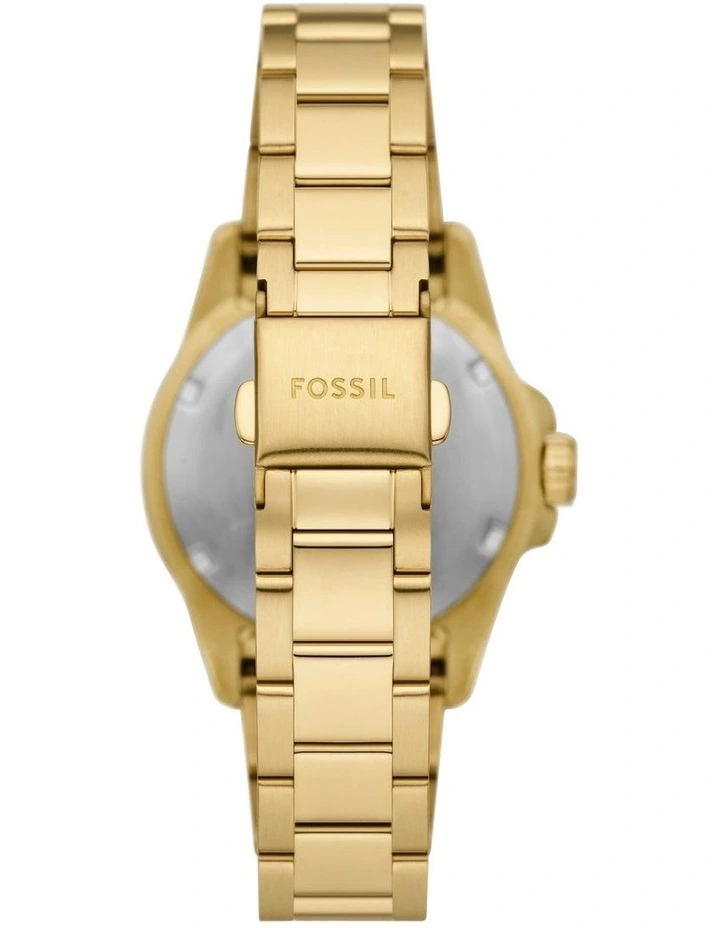 Fossil ES5350 Blue Dive Analogue Watch in Gold-Tone | MYER