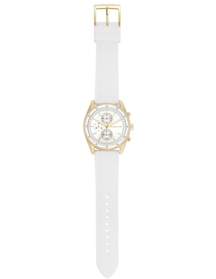 Michael Kors Hadyn Chronograph Watch MK7484 in White | MYER