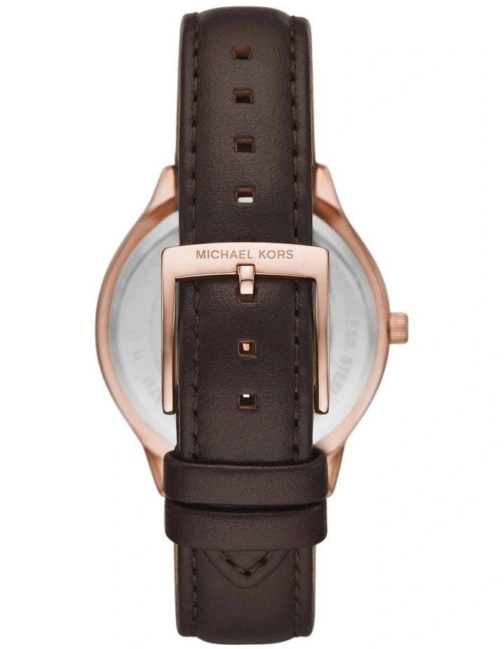 Fossil Michael Kors Slim Runway Analogue Watch MK7489 in Brown | MYER