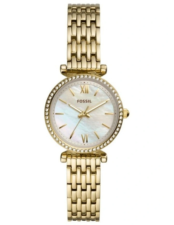 Fossil Carlie Mini Gold-Tone Analogue Watch | MYER