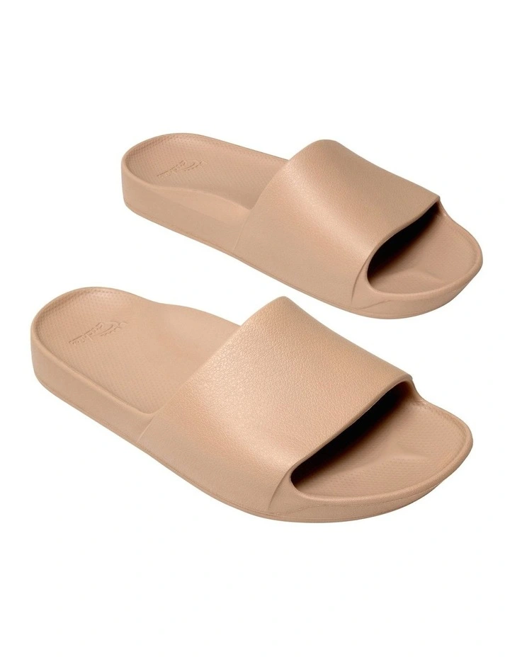 Archies Arch Support Slides in Tan | MYER