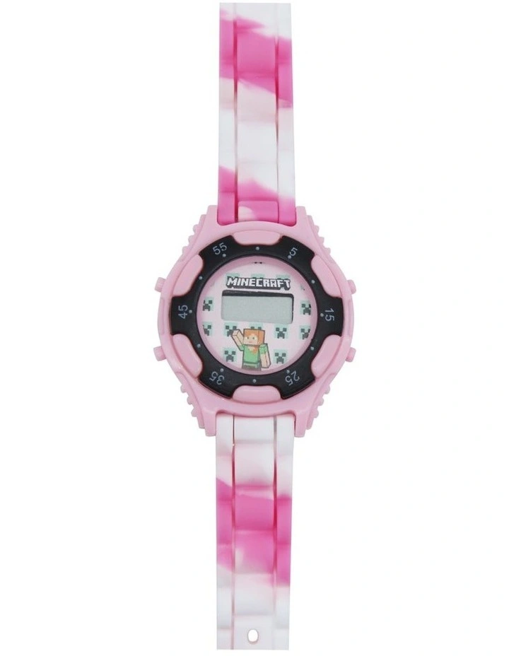 Minecraft Minecraft Silicone Watch in Pink | MYER